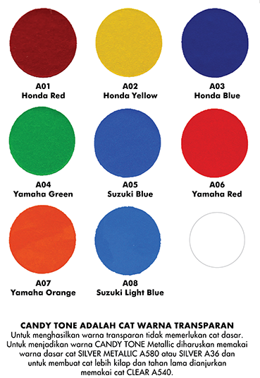 Katalog Warna Regular Cat Semprot