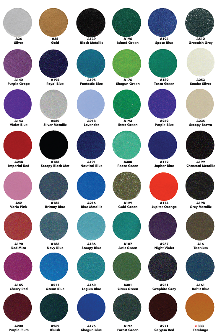 Katalog Warna Regular Cat Semprot